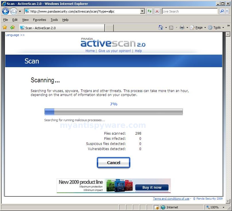 How to use Panda Online Scanner (Panda ActiveScan)