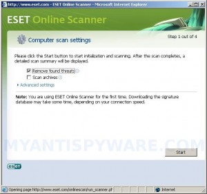 How to use ESET Online Scanner
