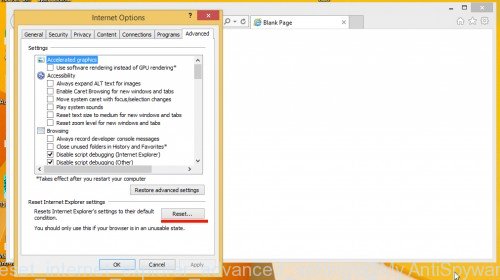 How to reset Internet Explorer settings to default