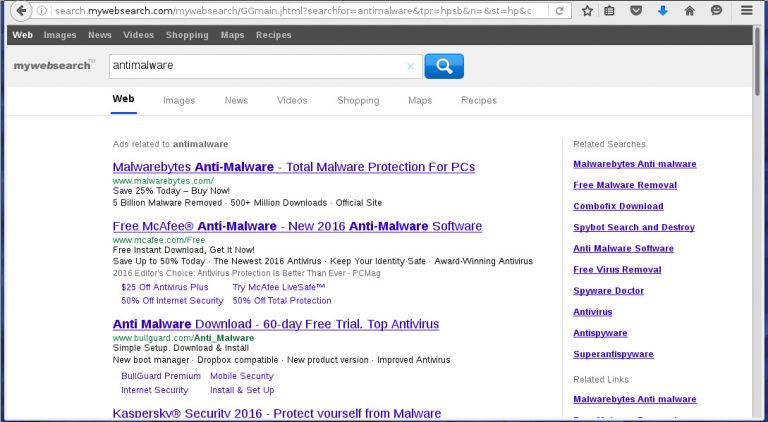 Remove Search.mywebsearch.com redirect from Chrome, Firefox, Internet ...