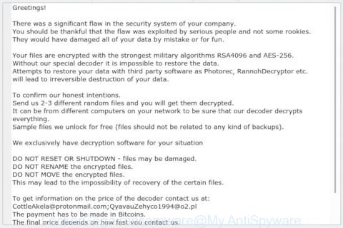 LockerGoga ransomware virus – Information – Protection/Removal