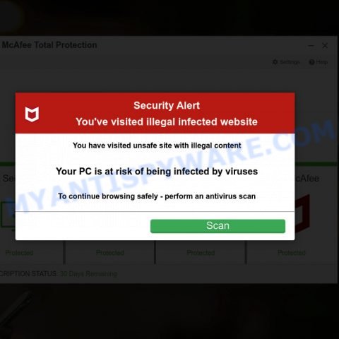 Virus Alert (05261) Pop-Up Scam – Removal steps - MyAntiSpyware