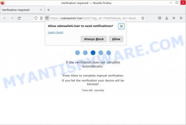 If you are 18+ click Allow SCAM (Virus removal guide)