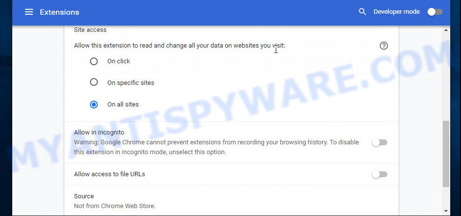 How to remove Weekly Hits extension Virus from Google Chrome