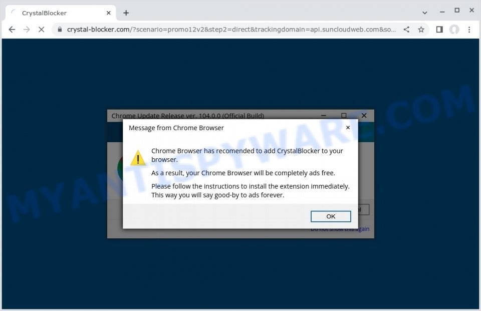 How to remove Crystal-blocker.com pop-ups (Virus removal guide)