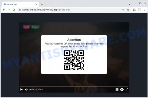 Scan QR code to play this video Scam (Virus removal guide) - MyAntiSpyware