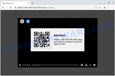 Scan QR code to play this video Scam (Virus removal guide)