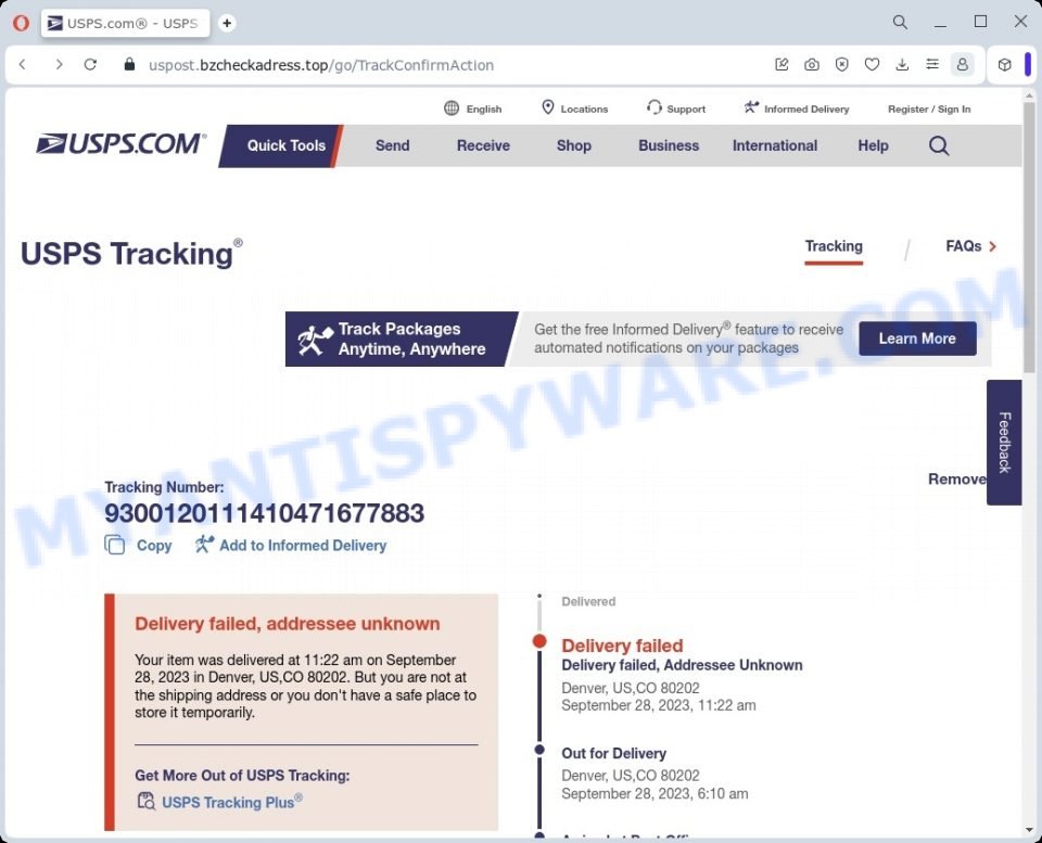 Delivery Failed, Addressee Unknown: USPS or Scam? Decoding the Alert