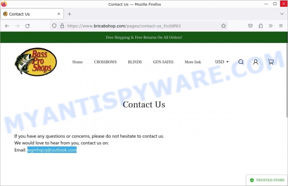 Bricabshop.com Review: 5 Red Flags of a Fake Bass Pro Shops Store ...