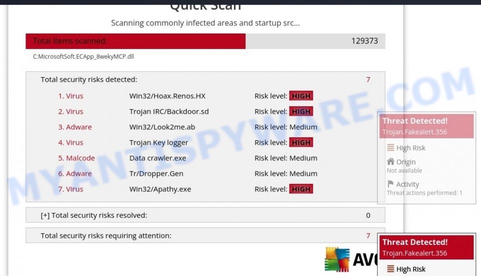 Derote.fun Your PC Is Infected pop-up scam (Virus removal guide)