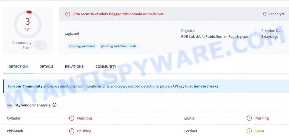 TxTag – Texas toll Roads – Vehicle Recorded Text Scam