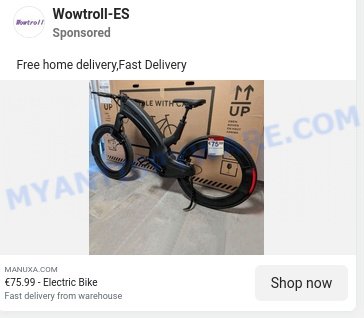 Fake €75.99 LIDL e-bikes sale Facebook Scam