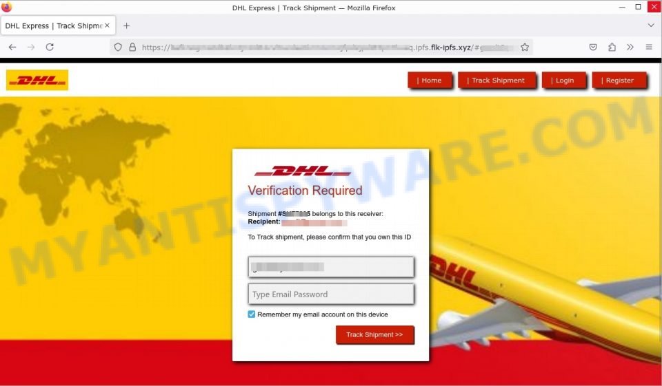DHL Shipping Delivery Notification Scam Alert: A Phishing Email to Avoid