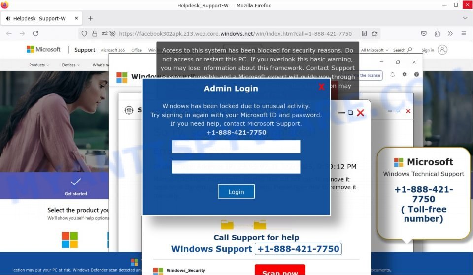 Fake Facebook Account Disabled Pop-up Scam Exposed! - MyAntiSpyware