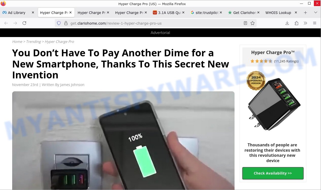 Hyper Charge Pro Review, Don’t Fall for the Hype - MyAntiSpyware