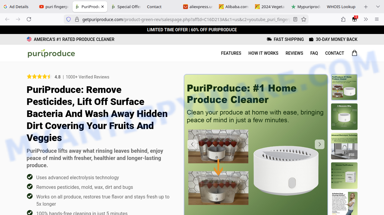 PuriProduce Reviews, “Electrolysis Microbubble” Trick Scam Exposed ...